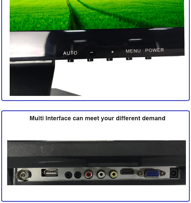 15 Inch LED TV Monitor - Brightness, AV Input & Support