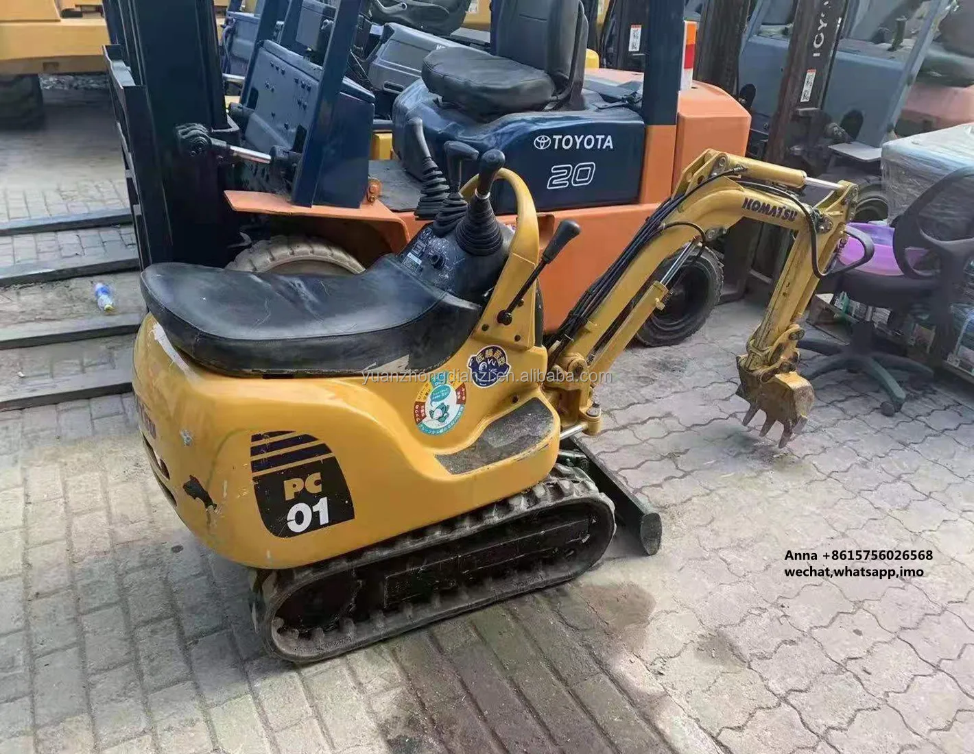 Used Micro Digger 300kg Komatsu Pc01 Mini Excavator - Buy Used Japanese ...