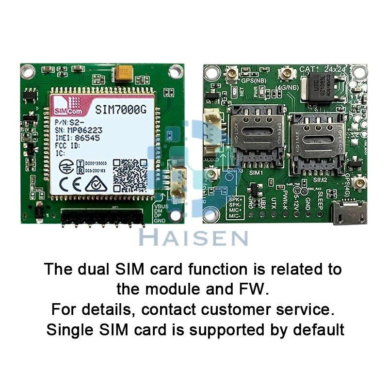 HAISEN SIMCOM SIM7000G Development Board for Iot Solutions