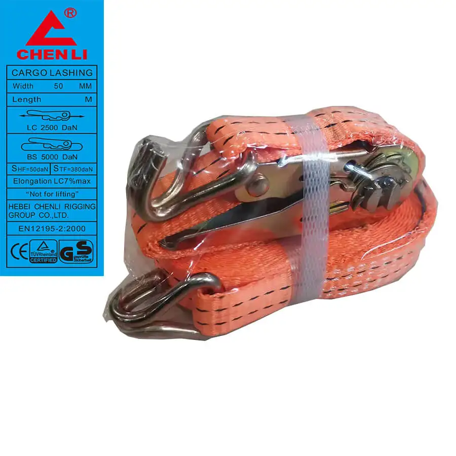 Toyu 1" 1t Ratchet Tie Down Straps Cargo Belt With Polyester Yarn ...