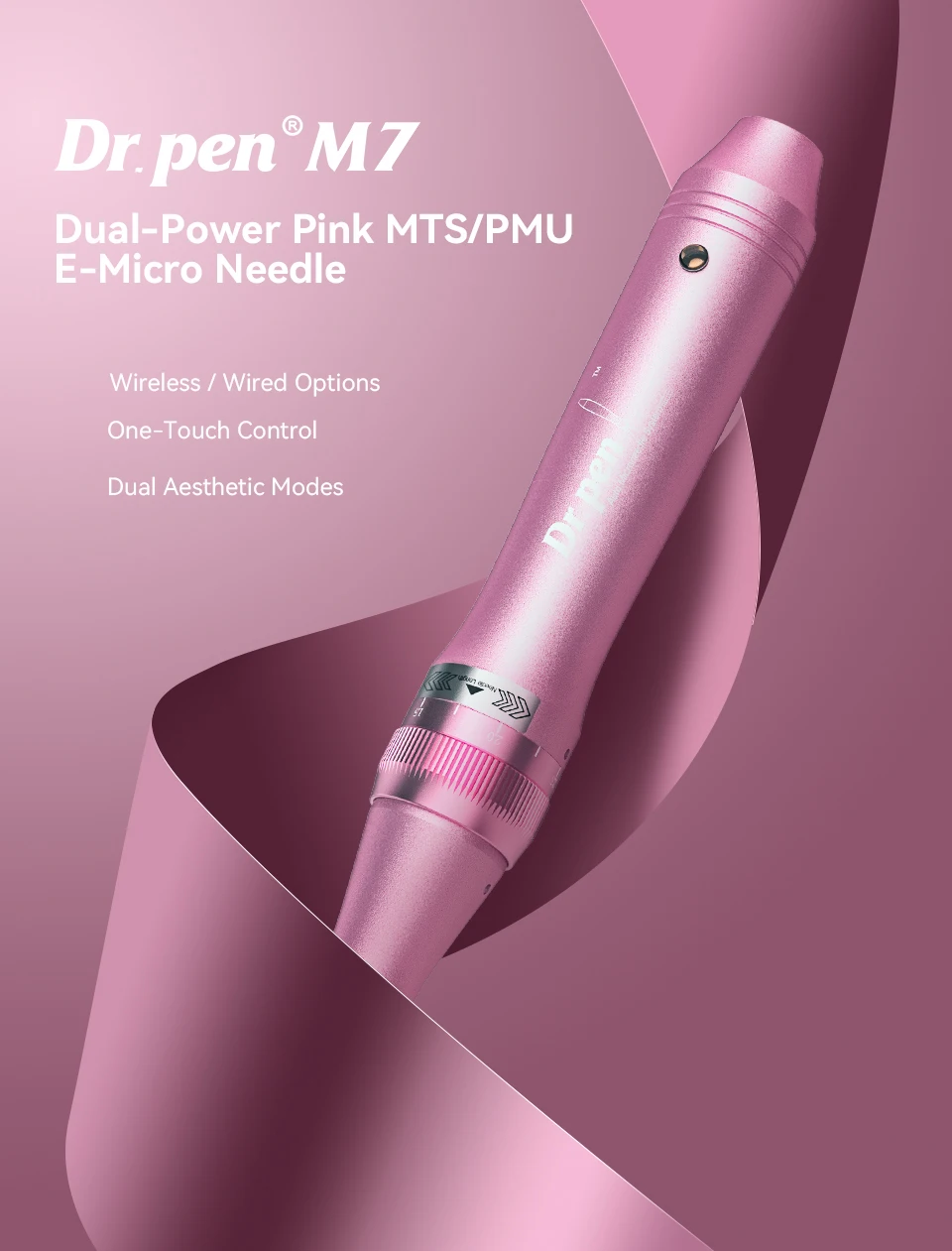 Popular Pink Gold Microneedling Derma Pen Dr.pen M7 Electric Micro ...