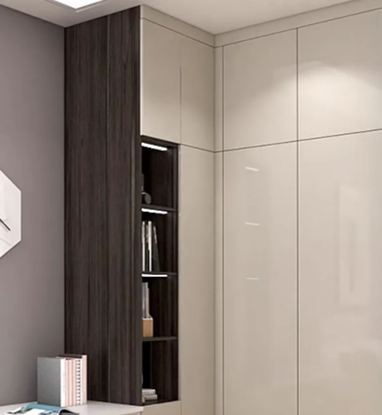 Modern L Shaped Wardrobe Design - Minimalist & Luxurious