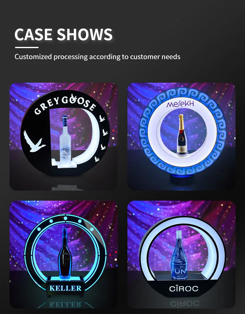 Vip Bottle Service Led Bottle Glorifier Acrylic Champagne Presenter,Led ...