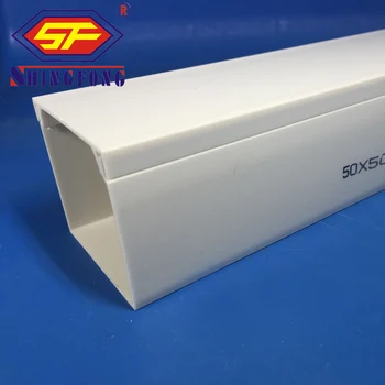 Pvc Cable Ducting For Air Conditioner 75x75mm A/c Pvc Trunking Price ...