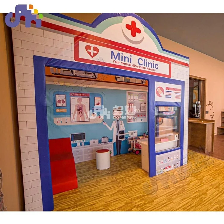 Mini Hospital Clinic Doctor Indoor Wooden Playhouse