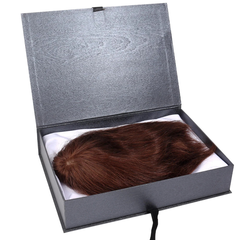 Custom Logo Wig Box Extensions Packaging Black Luxury Hair Boxes ...