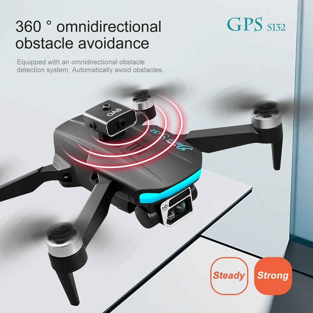 S132 8K Drone - Professional Camera with 360 Obstacle Avoidance