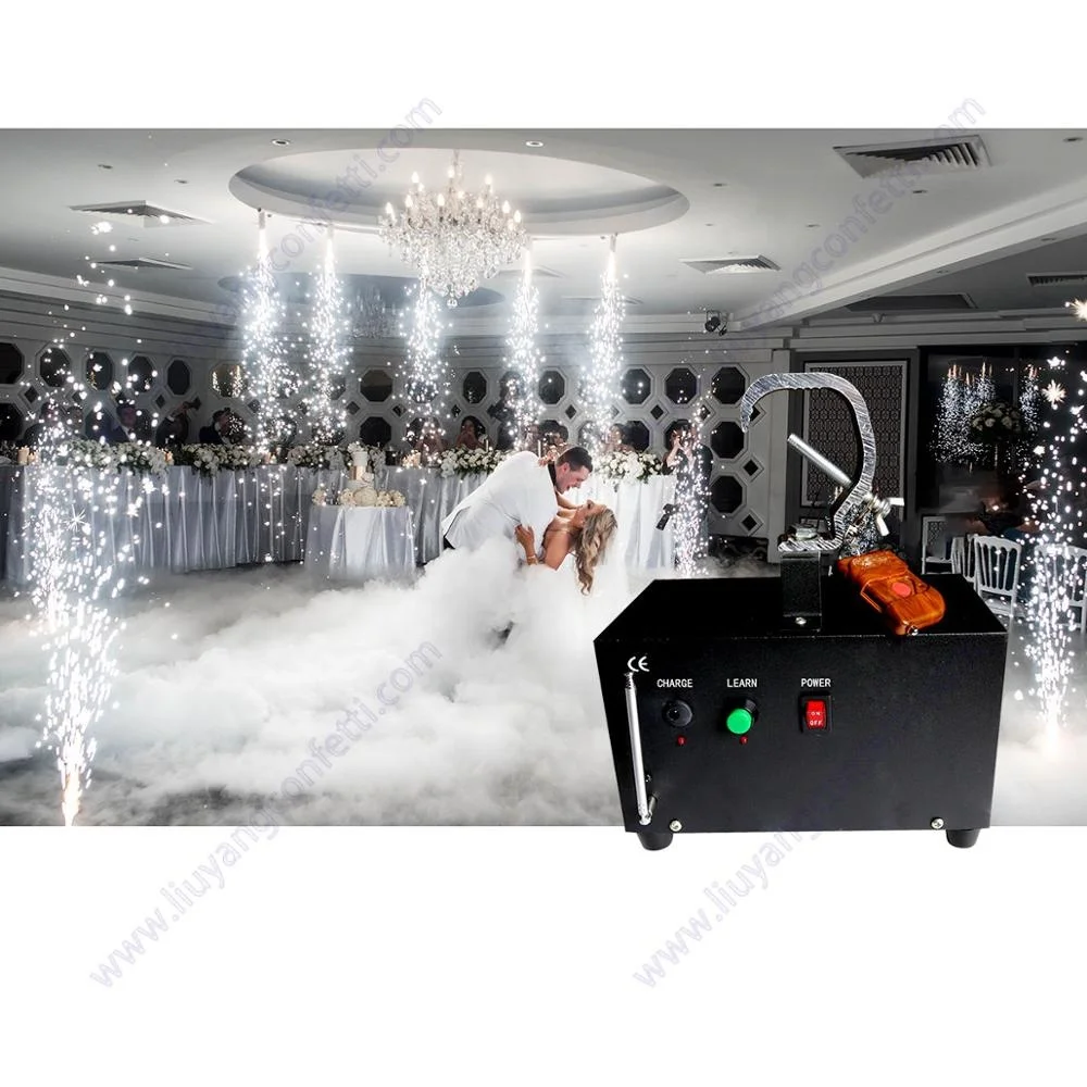 Wedding Decoration Stage Waterfall Spark Machine Fireworks Cold Pyro ...