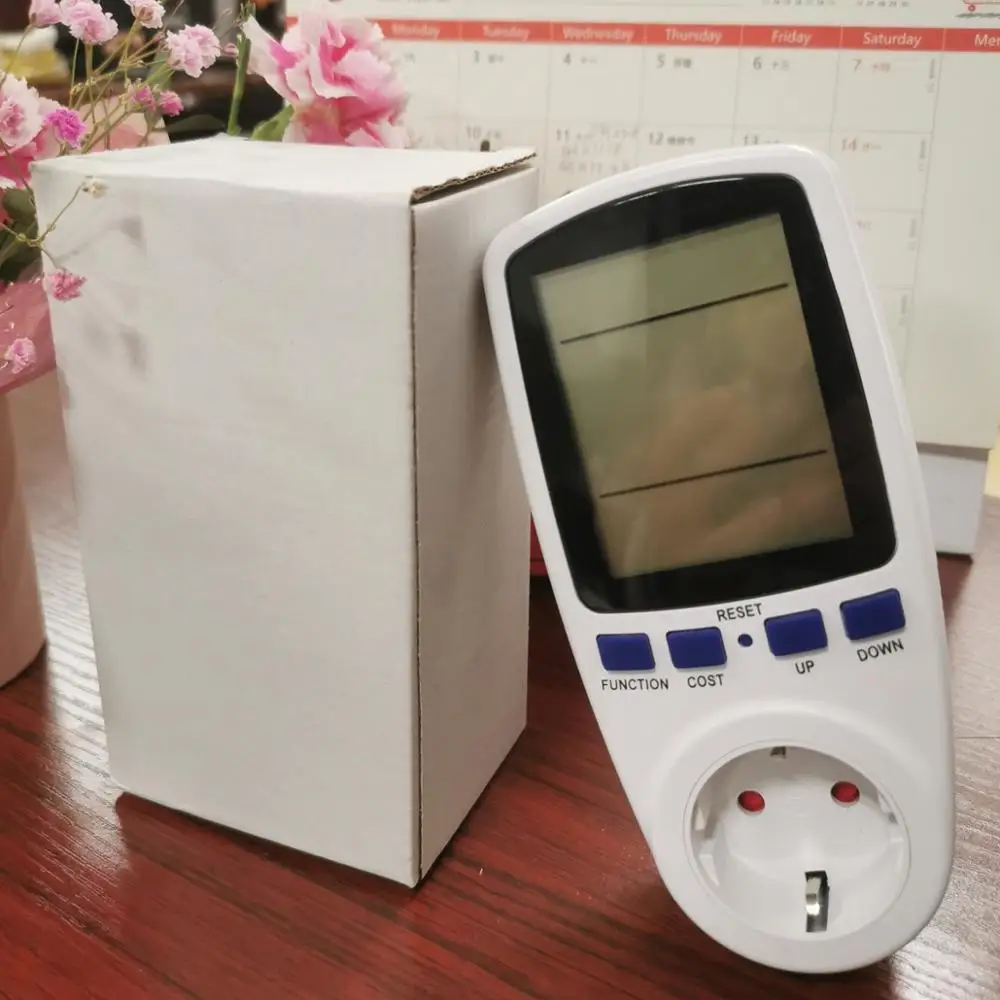Electricity Plug Watt Energy Meter Analyzer Power Measure Socket - Buy ...