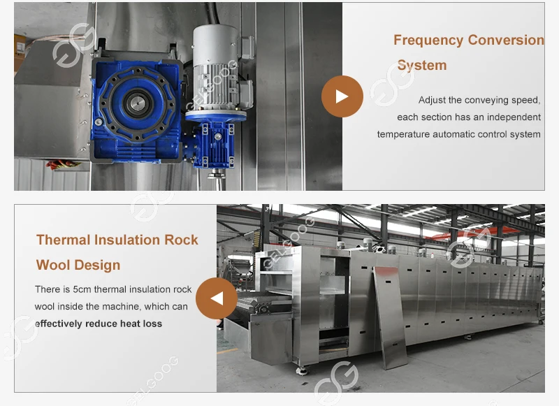 Big Roaster Machine for Continuous Peanut Roasting System