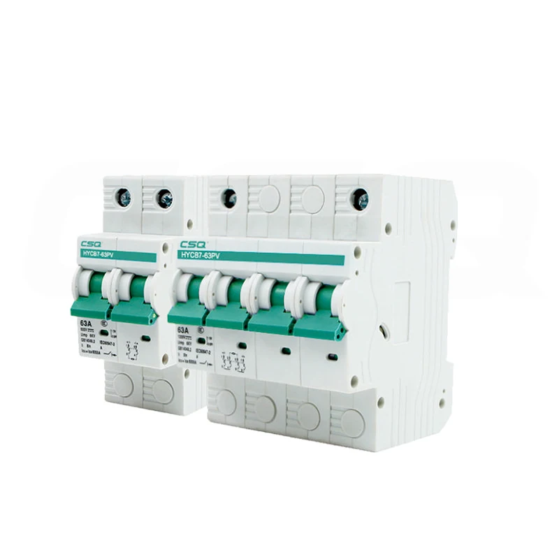 New Type Pv Solar System 2p 2 Pole Dc Mcb 63a Dc Miniature Circuit Breaker Solar Application L7 ...