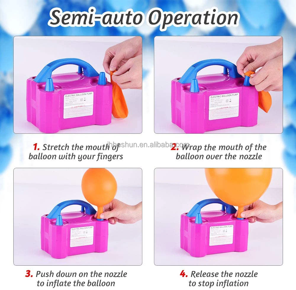 Balloon Machine Electric Balloon Pump For Party Supply Ballloons Ce ...