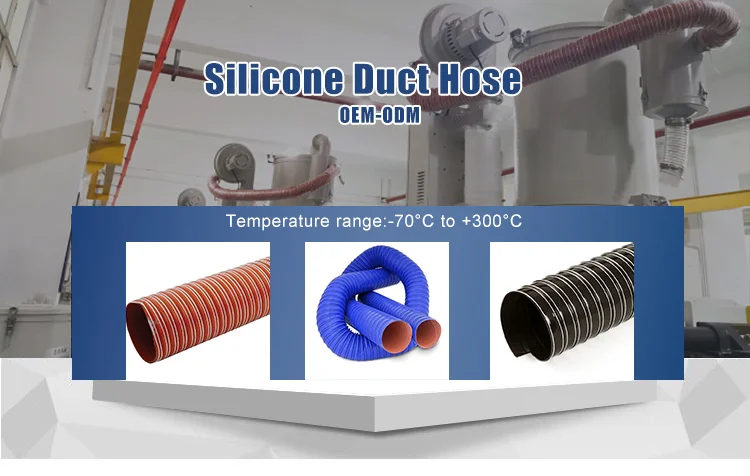 High Temperature Resistant Exhaust Ducting - HJSKO Silicone Duct Hose