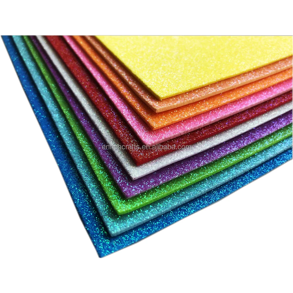 Glitter Foamy Foami Goma Eva Large Size 50 X70cm Glitter Eva Foam ...