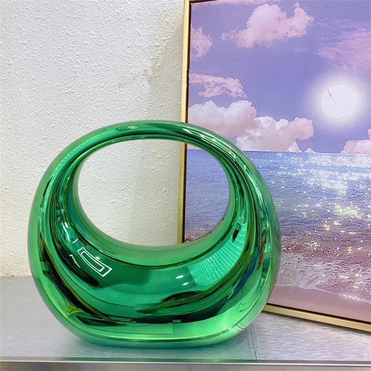 Women's Clear Acrylic Purse Candy Colored Acrylic Evening Clutch Bag ...