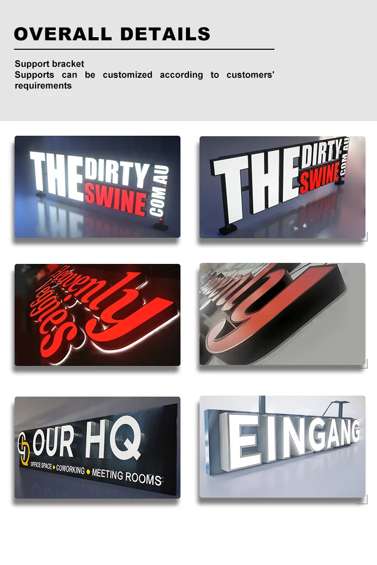 Storefront Signage Advertising Board Outdoor Metal Letters 3d Signage ...