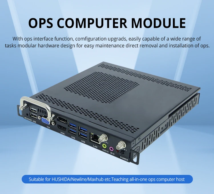 New Pc X86 Fanless 4k Mini Industrial Ops Slot Pc Computer Core I3 With ...