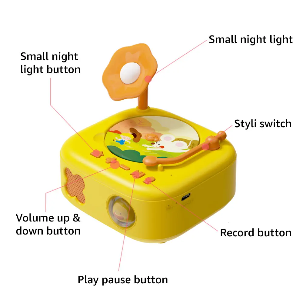 Preschool Educational Gramophone Toys - Talking Flash Cards