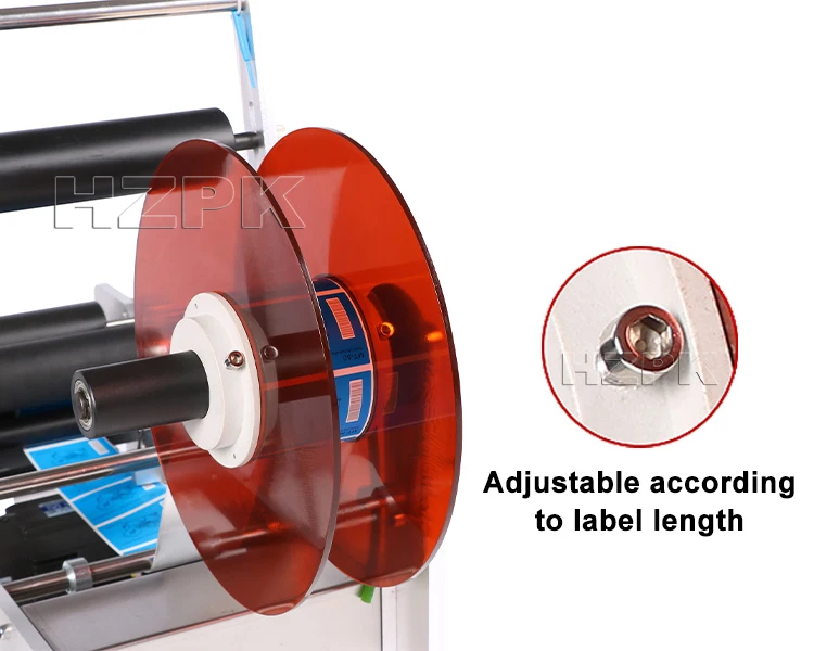 HZPK Tabletop Semi Auto Label Applicator for Round Bottles