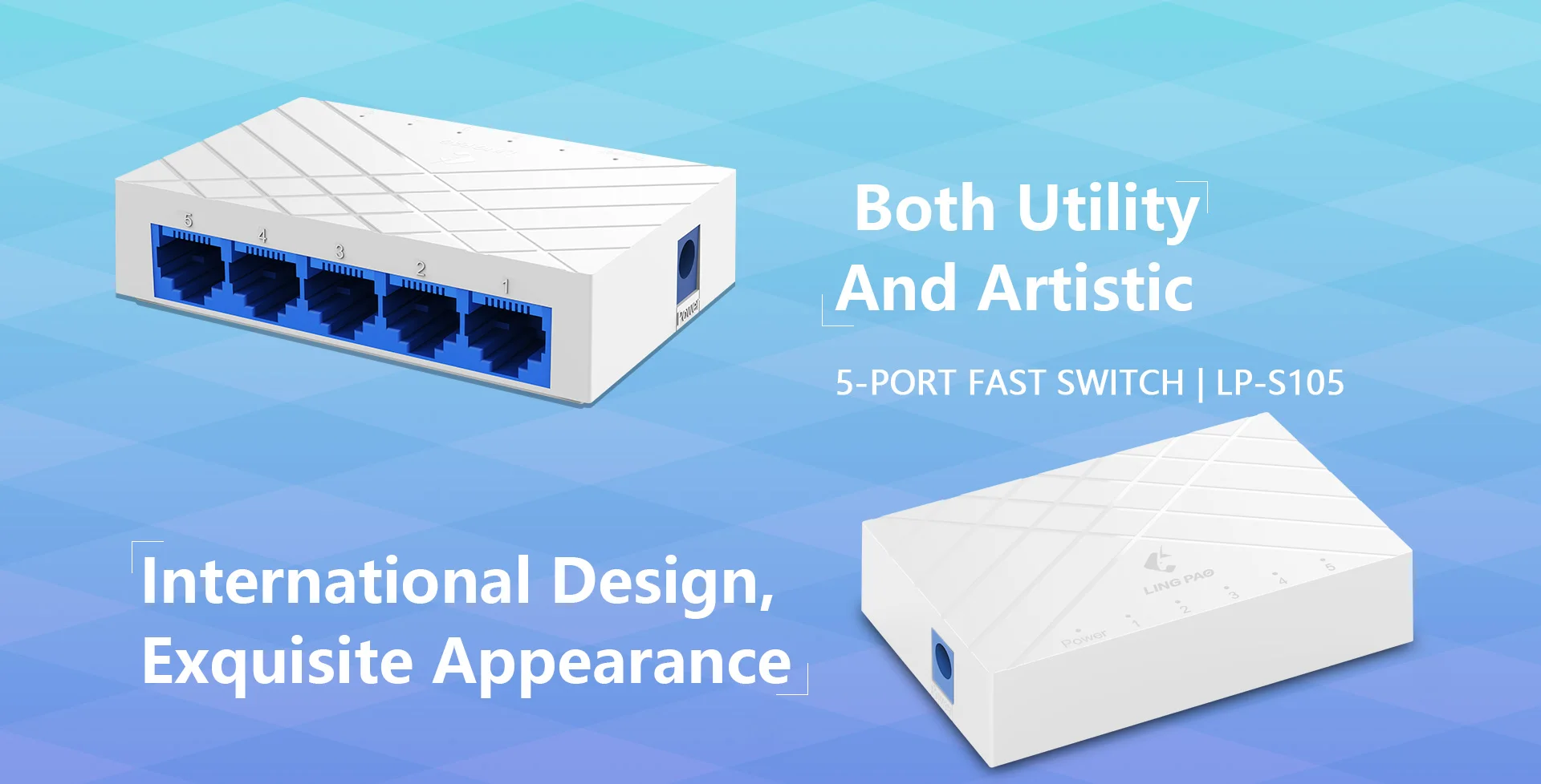 5-port 10/100m Ethernet Desktop Switch For Home And Office Networking ...