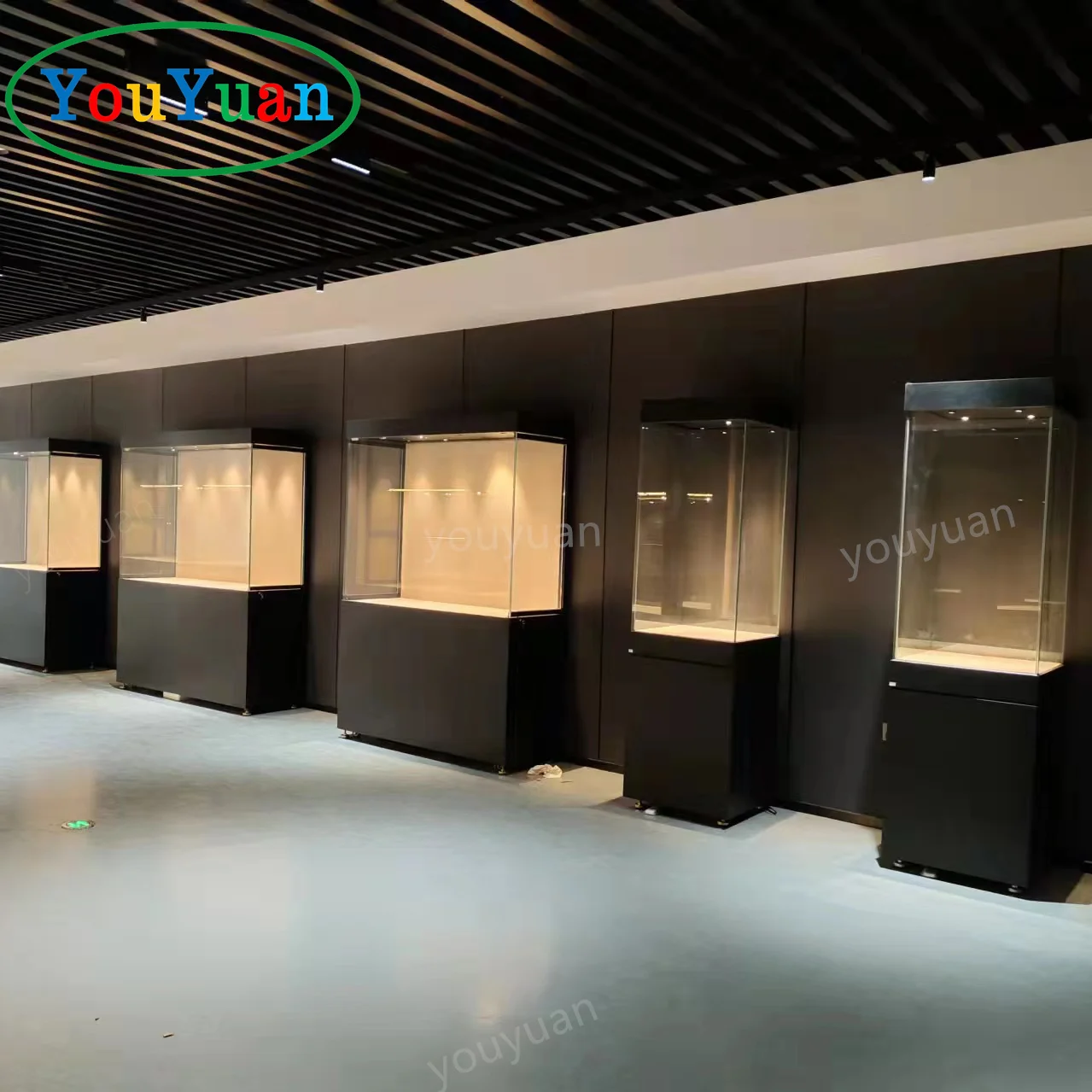 Glass Display Cabinet for Museum Exposition Furniture