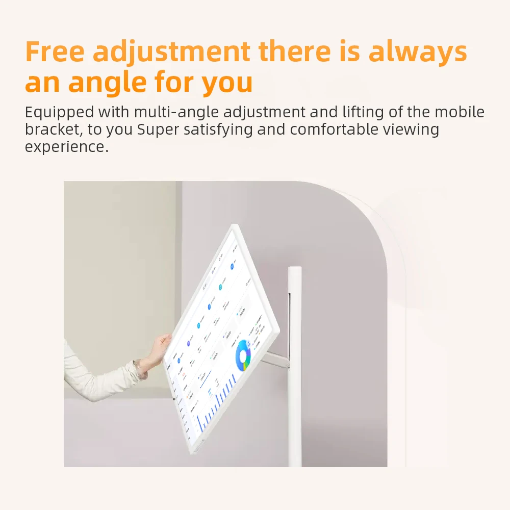 21.5 Inch Smart Touch Portable TV - 15000mAh Battery, 1080p LCD