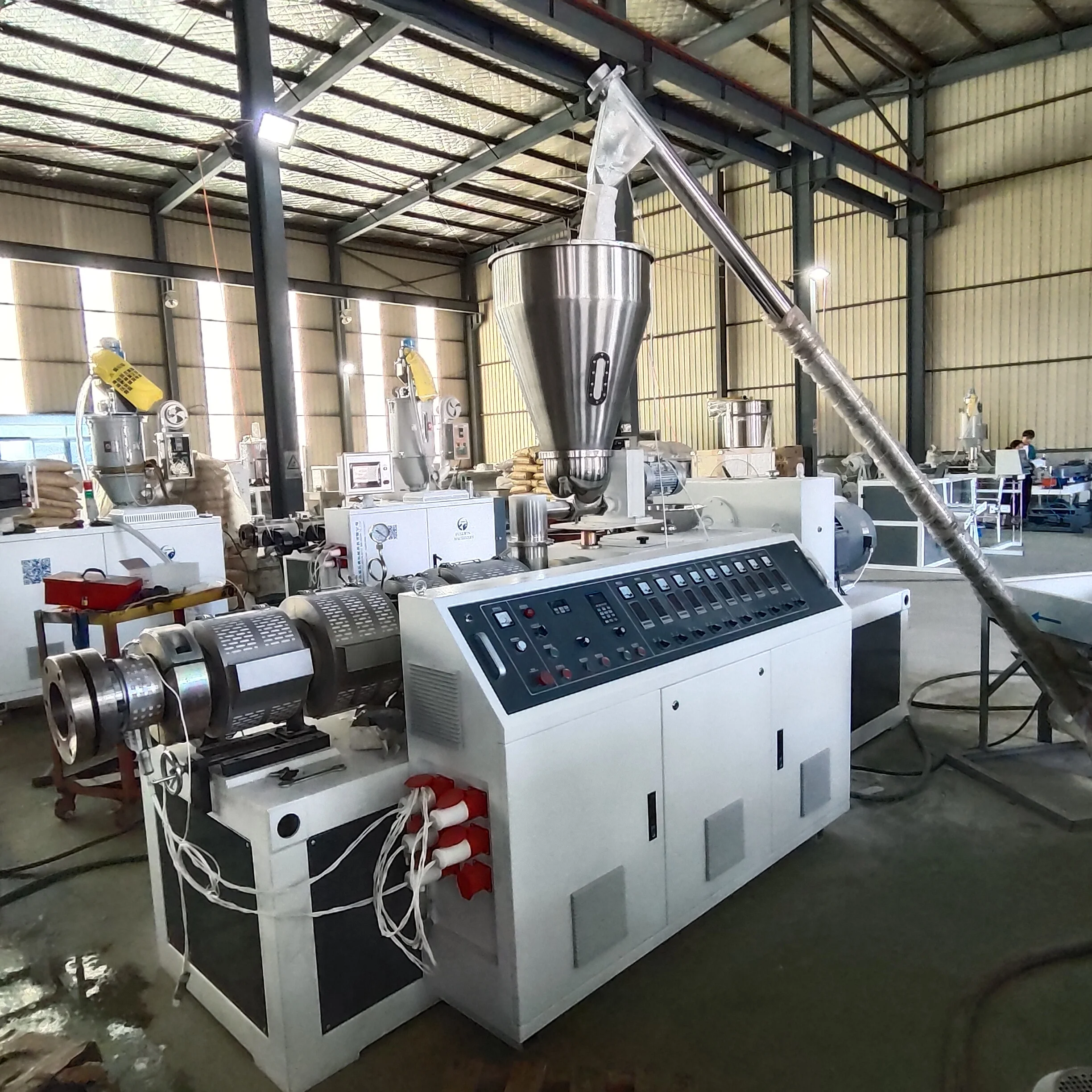 Pvc Plastic Electric Wire Cable Trunking Profile Extruder / Pvc ...