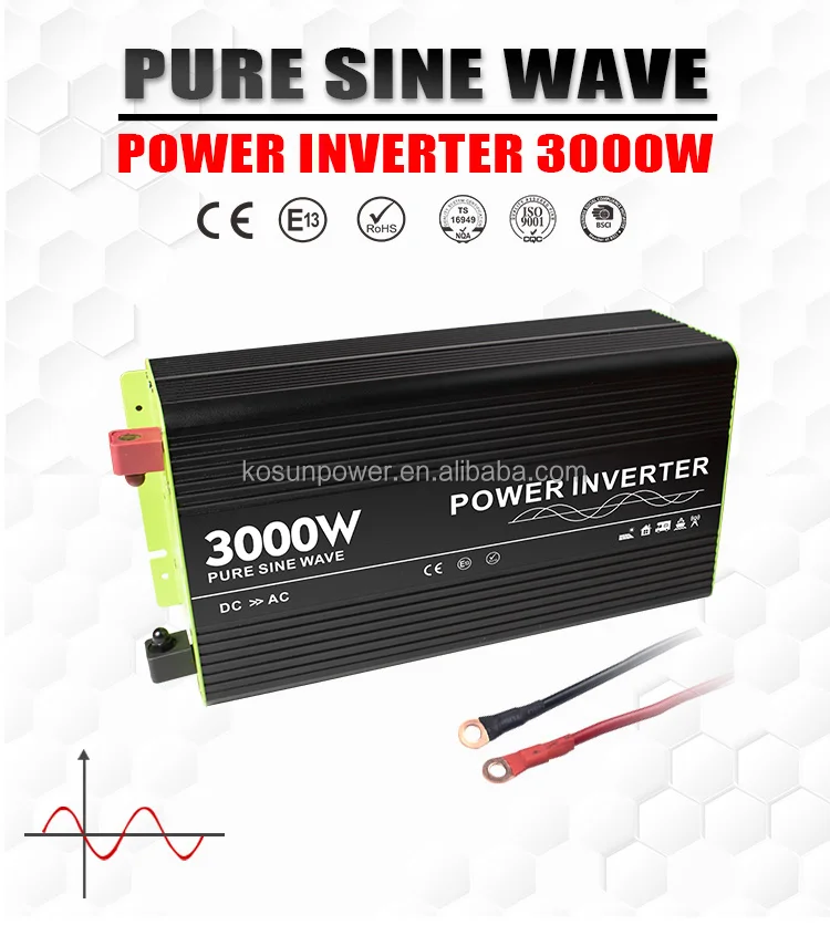 24 Volt 3000 Watt Power Inverter - Pure Sine Wave for Welding