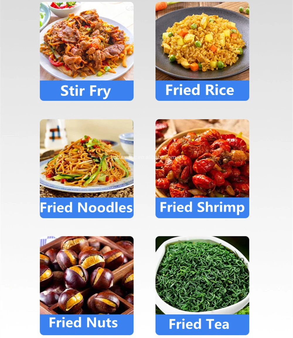 Automated Steam Mini Stir Fry Noodle Wok Fried Rice Egg Chips Cooking ...