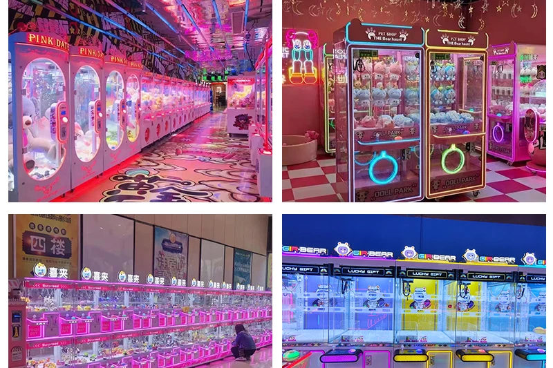 Game Center Coin Operated Toy Catcher Arcade Video Game Claw Vending ...