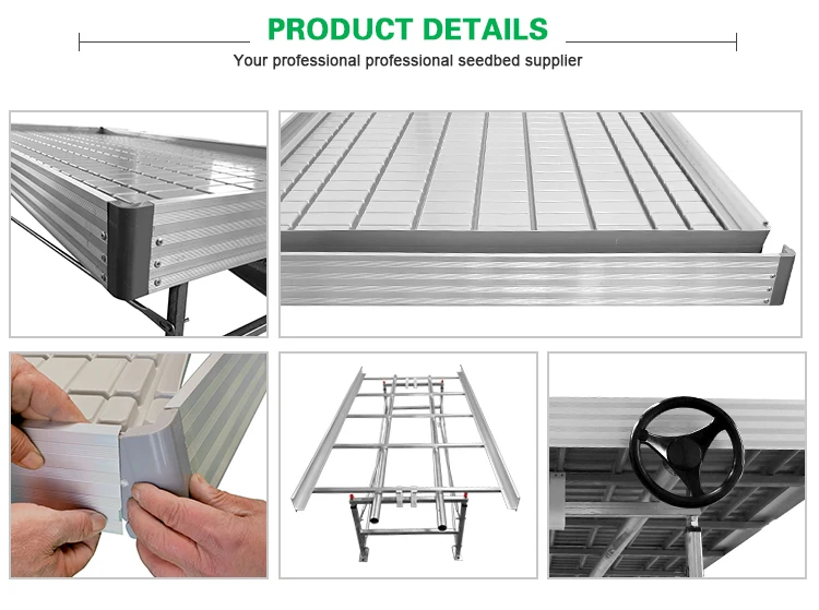2x4/4x8ft Flood Trays Hydroponic Flood and Drain Table Grow Table ...