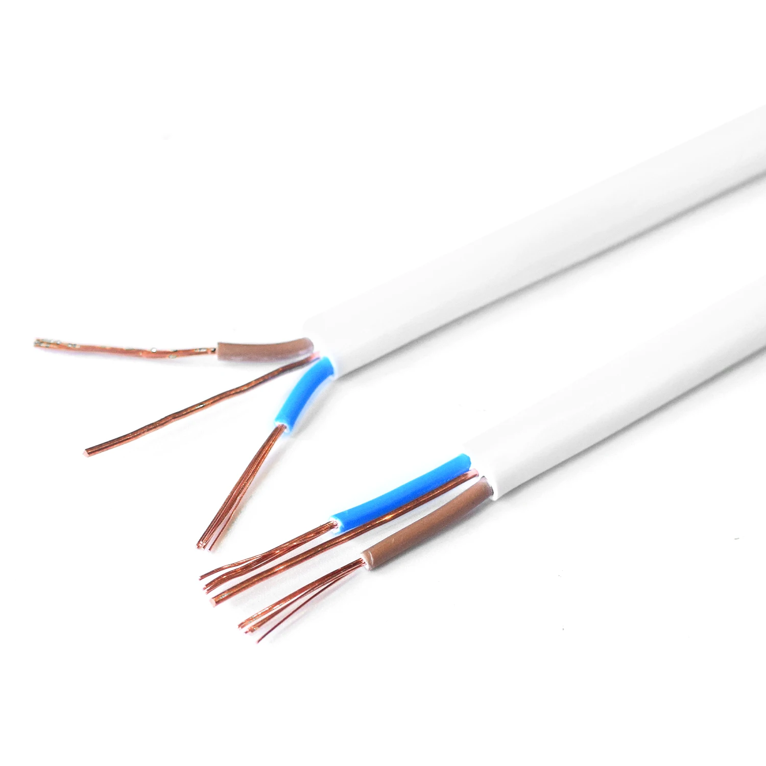 Bvvb Flat Twin And Earth Electric Cable Bs 6004 6242y 6243y Bare Copper Wire For Electrical ...