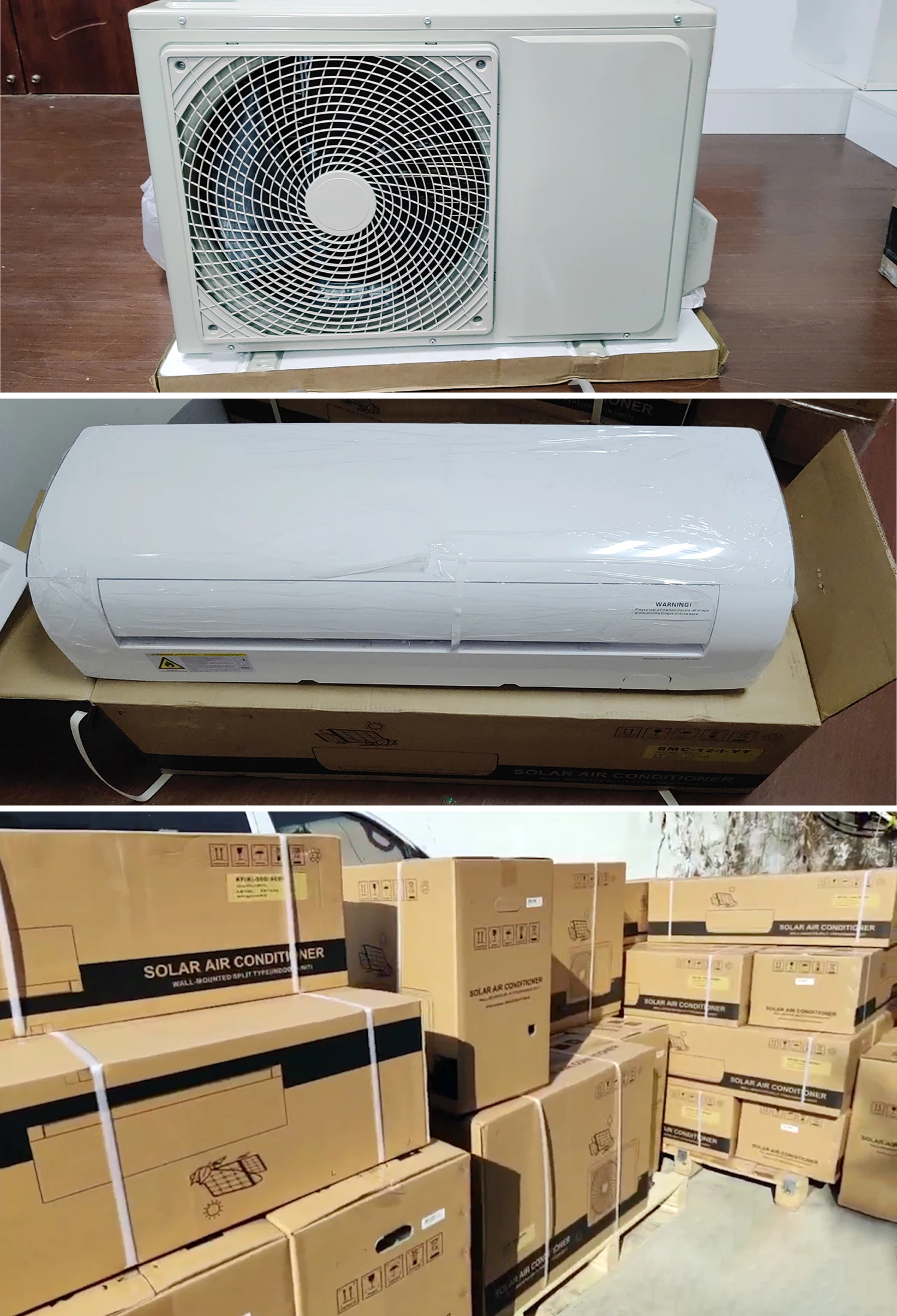 18000Btu 48V ACDC Solar Inverter Ductless Mini Split Solar Panel Air ...