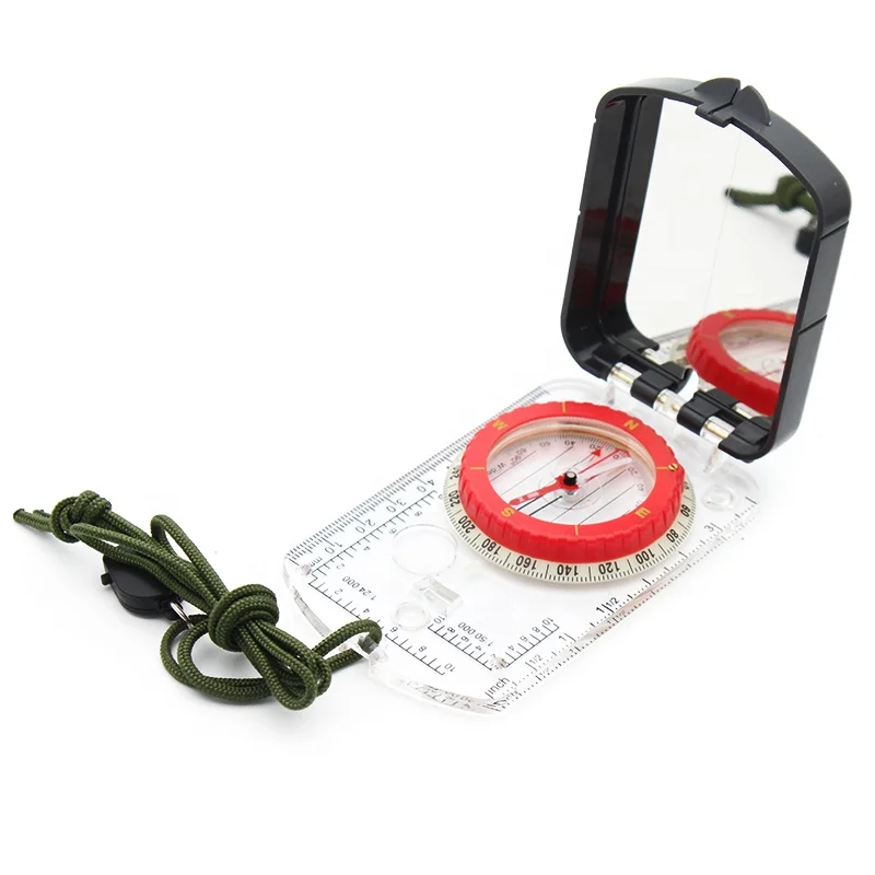 Survival Orienteering Map Compass Sighting Mirror Compass with ...