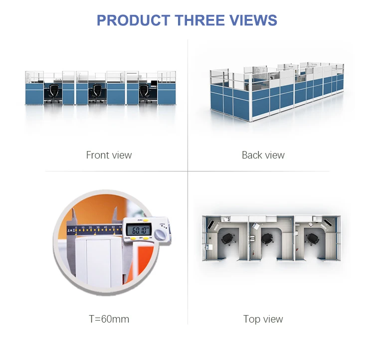 Contemporary Office Cubicles - Flexible Workstation Partitions