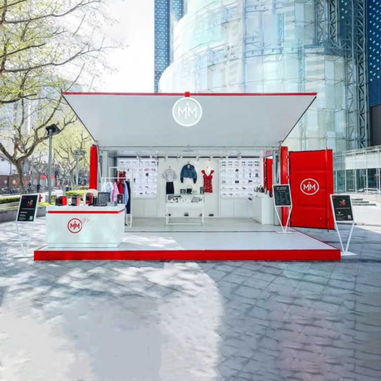 Shipping Container Bar: Modern Coffee Kiosk Booth with Custom Size ...