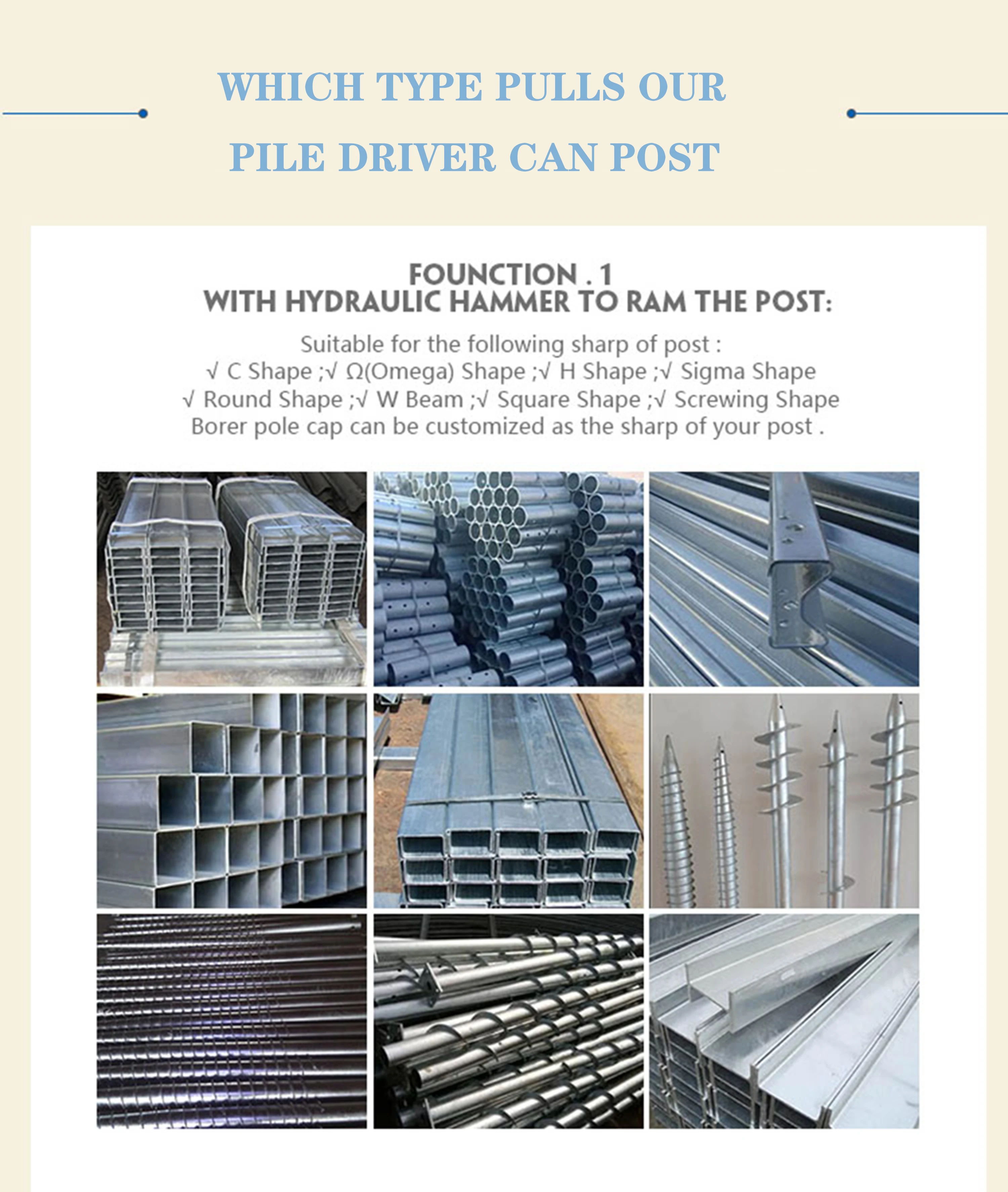 Multi-functions Highway Piling Machine,Pile Driver For Guardrail ...