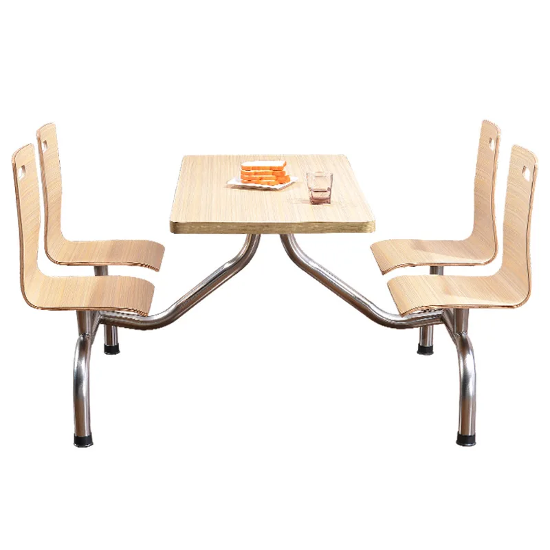Modern Simple Dining 4 Seater Table And Chair Four-seater Conjoined ...