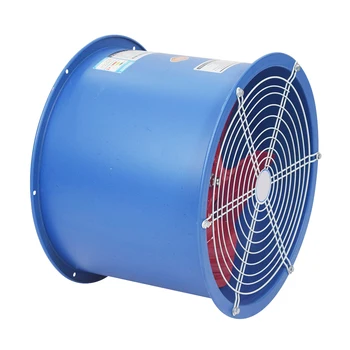Large Air Volume Industrial Cylindrical Duct Fan 120w Metal Axial Flow ...