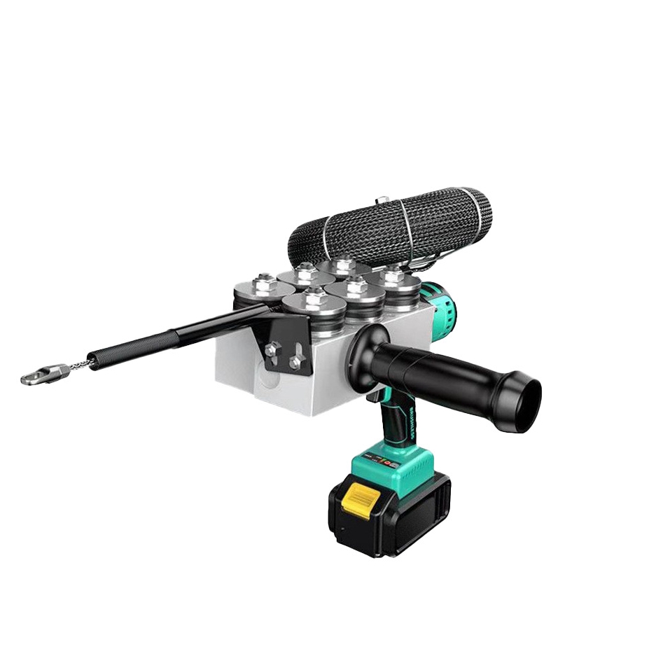 Electric Wire Threader Set Power Battery Pipe Threading Machine ...
