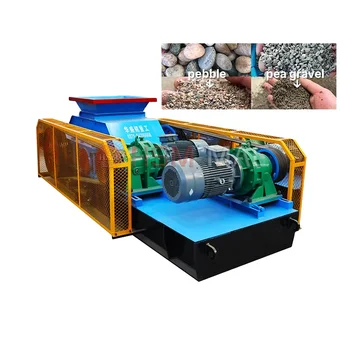 Top Quality Automatic Granite Pea Gravel Spring Double Roller Fine ...