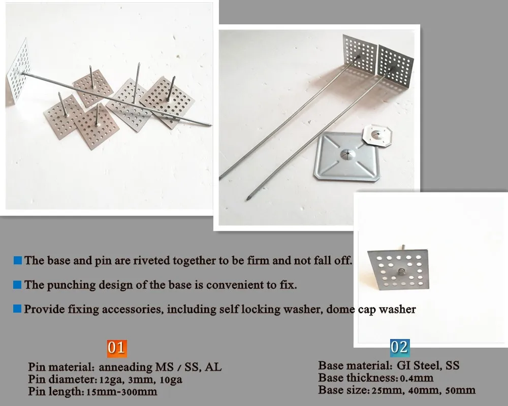HVAC System Perforated Insulation Nails - Durable & Versatile