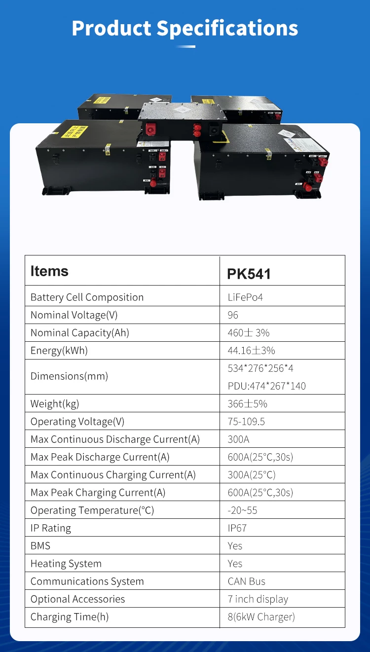 Waterproof Ip67 Super Capacity Horsepower 96v 460ah 37hp Marine Battery ...
