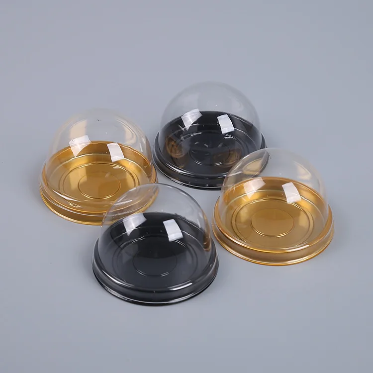 Customized Round Pet Moon Cake Boxes & Disposable Food Packaging