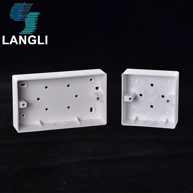 Safety Plastic PVC Enclosure Electric Socket 3X6 Switch Box