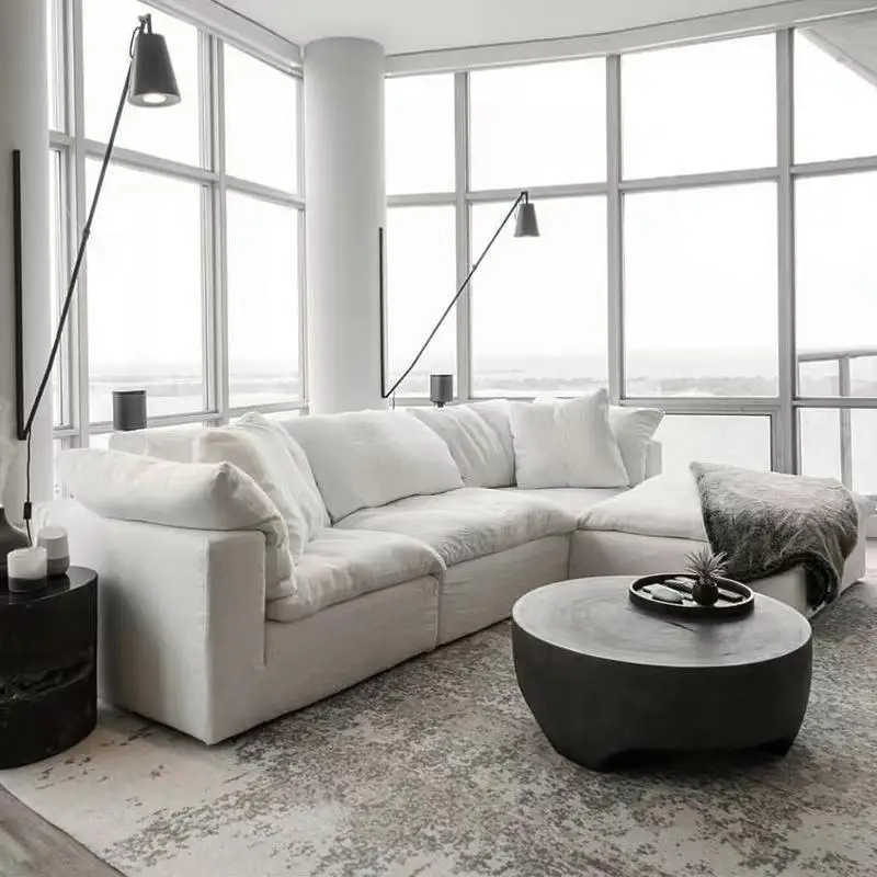 Modular Sectional Sofa Living Room French Furniture Deep Sitting Nordic ...