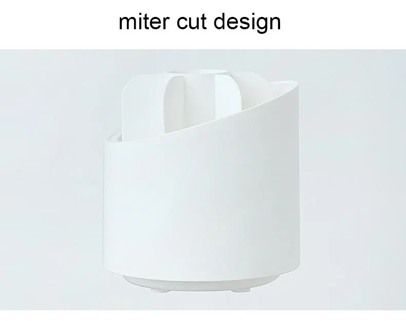 Transparent Cover 360 Rotating Cylinder Case for Office