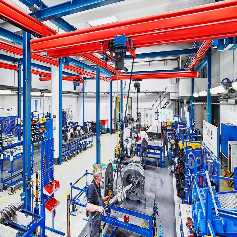 Overhead Crane Warning Light Weight Freestanding Bridge Crane China ...