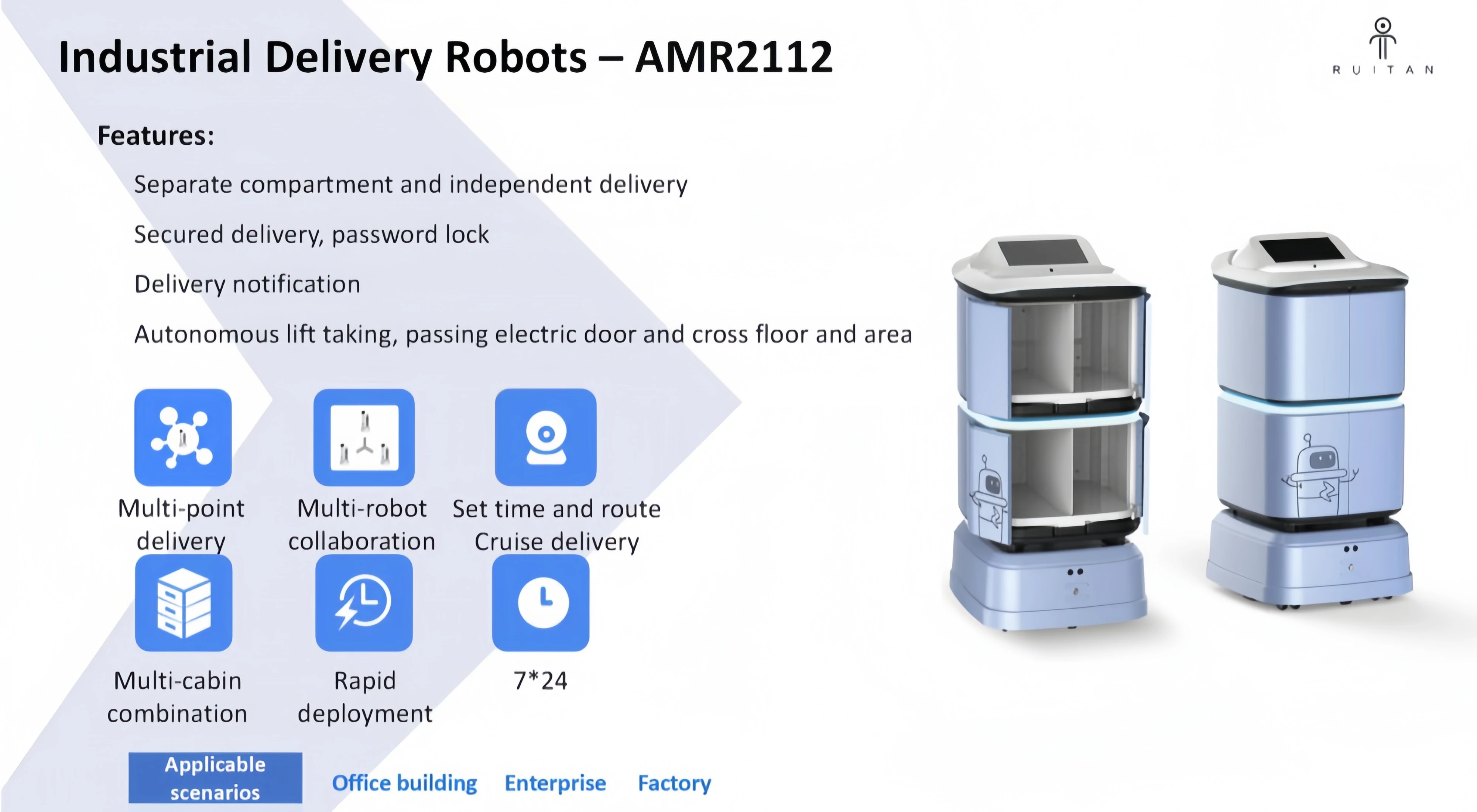 Intelligent Robotic Delivery Food Delivery Agv Robot System Price Amr ...