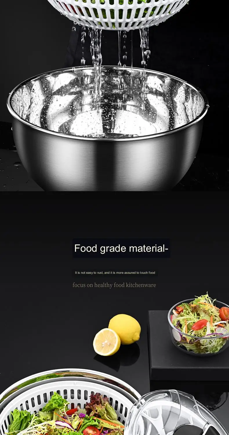 Wholesale Stainless Steel Salad Spinner - Durable & Efficient